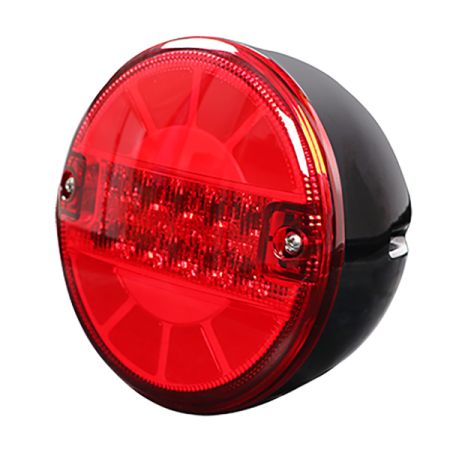 Durite Round Hamburger 140mm LED Stop/Tail Rear Lamp - 12/24V ...