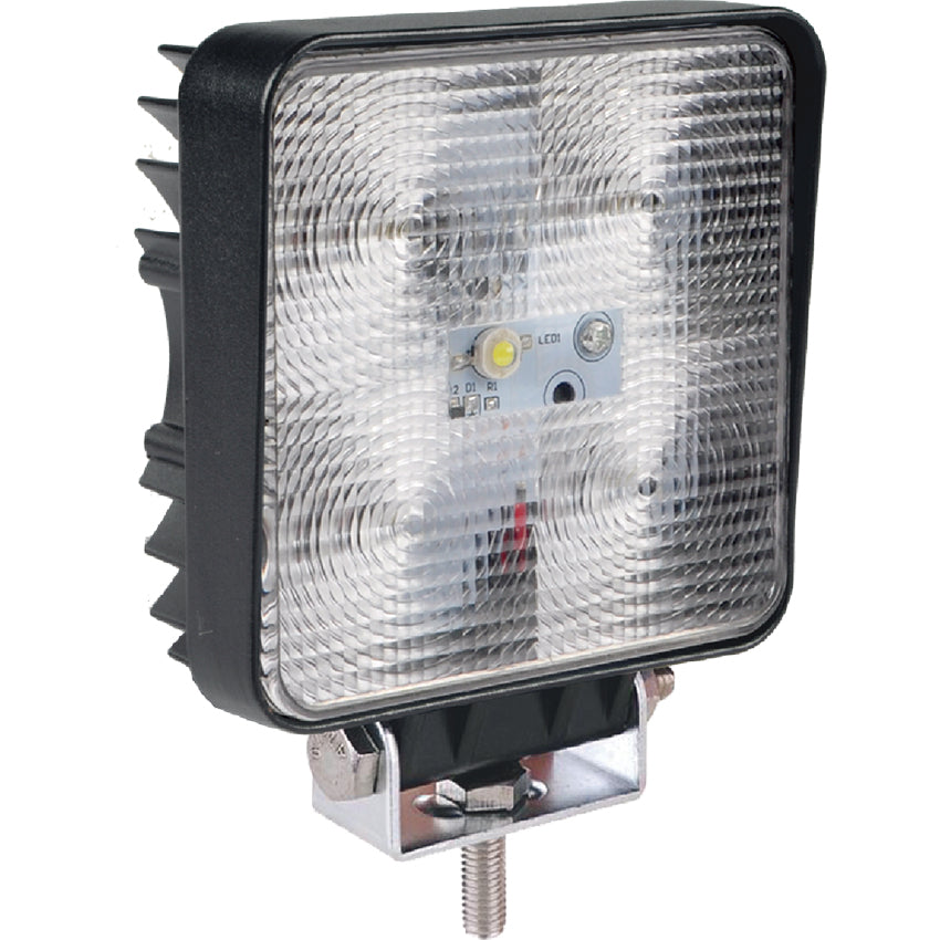 Durite 15W Square LED Work Lamp with 300mm Flying Lead — Lightbar UK ...