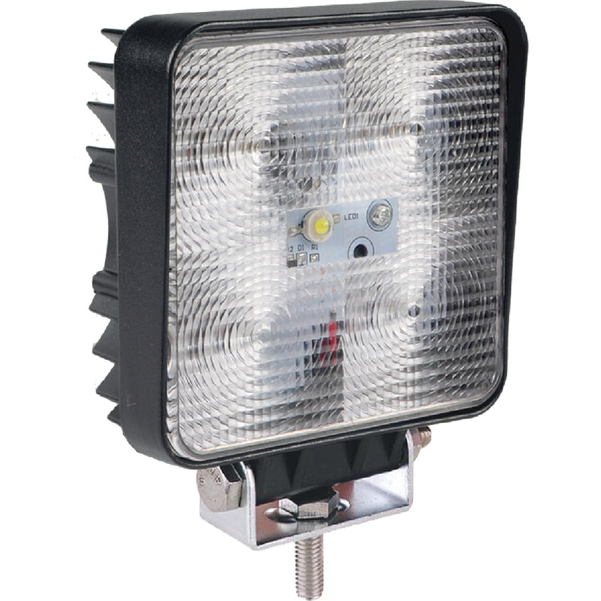 Durite 15W Square LED Work Lamp with 300mm Flying Lead — Lightbar UK ...