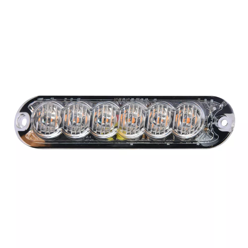 Durite R10 R65 High Intensity 6 Amber LED Warning Light (12 Flash Patt ...
