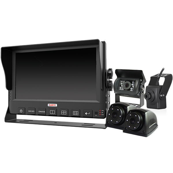 Durite 9" 720P HD Touchscreen Integral SSD DVR Kit (6 camera inputs, 1 ...