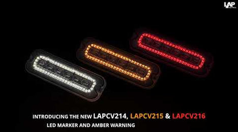 LAP Electrical Combination Marker and Hazard Lamp Low Profile LED ...
